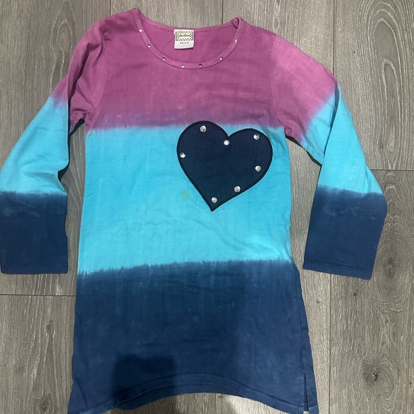Ann Loren | Dresses | Ann Loren Pink And Blue Dress With Heart Size 9 ...